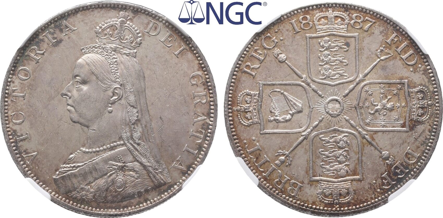 Großbritannien Double Florin (4 Shillings) 1887. Victoria 1837-1901 ...