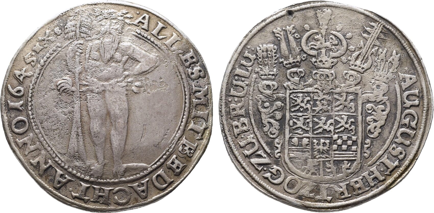 Braunschweig Wolfenbüttel Reichstaler 1645, Zellerfeld. August der ...