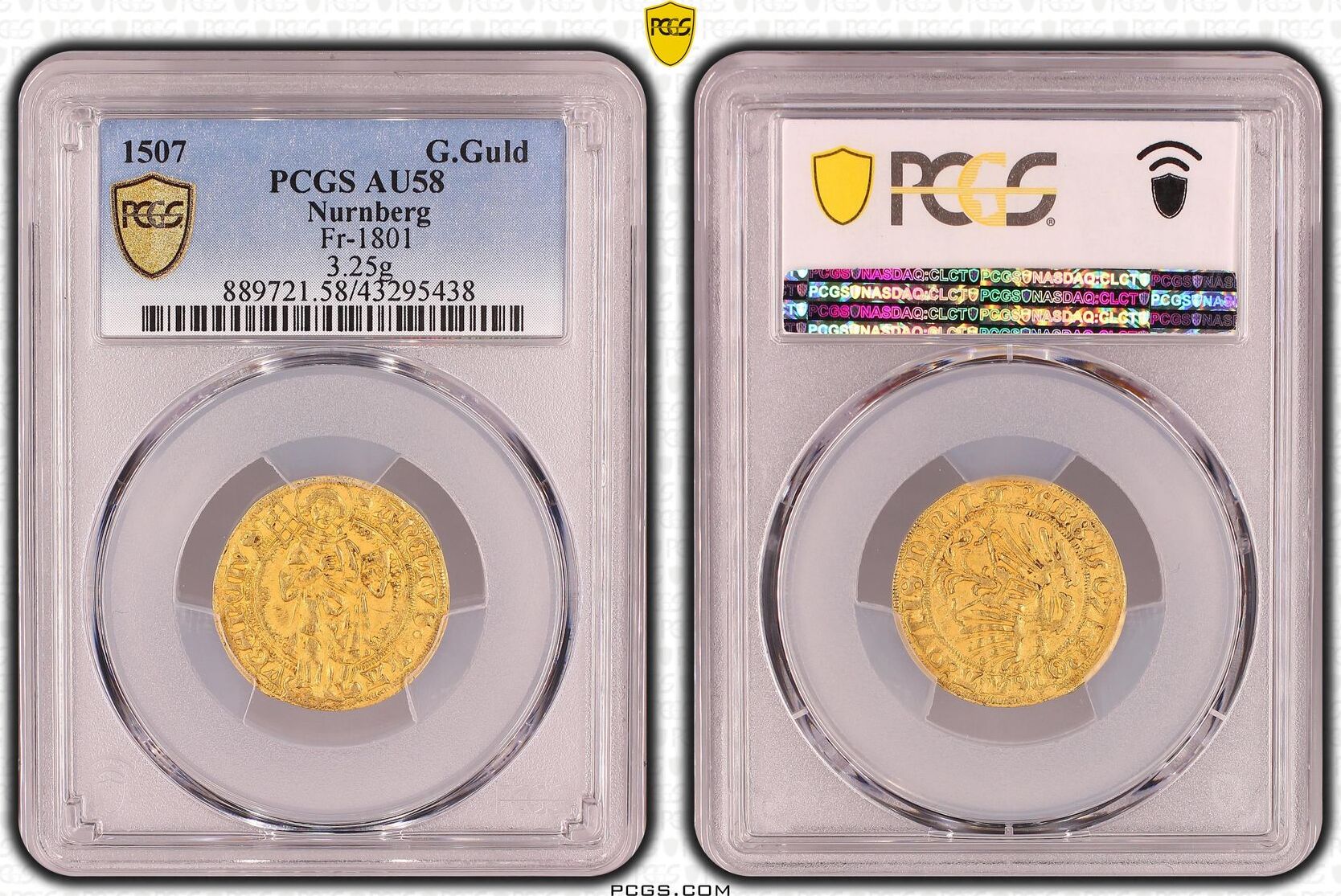 Nürnberg Stadt, Goldgulden 1507. Sehr selten in dieser Erhaltung. AU58 ...