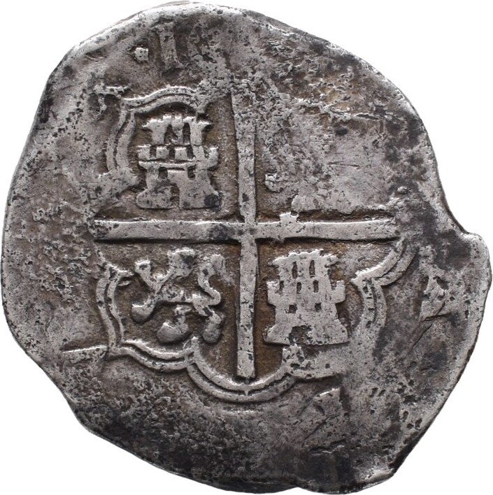 Spanien Cob 4 Reales SV, Sevilla. Philip III. 1598-1621. Ship Treasure. VF | MA-Shops