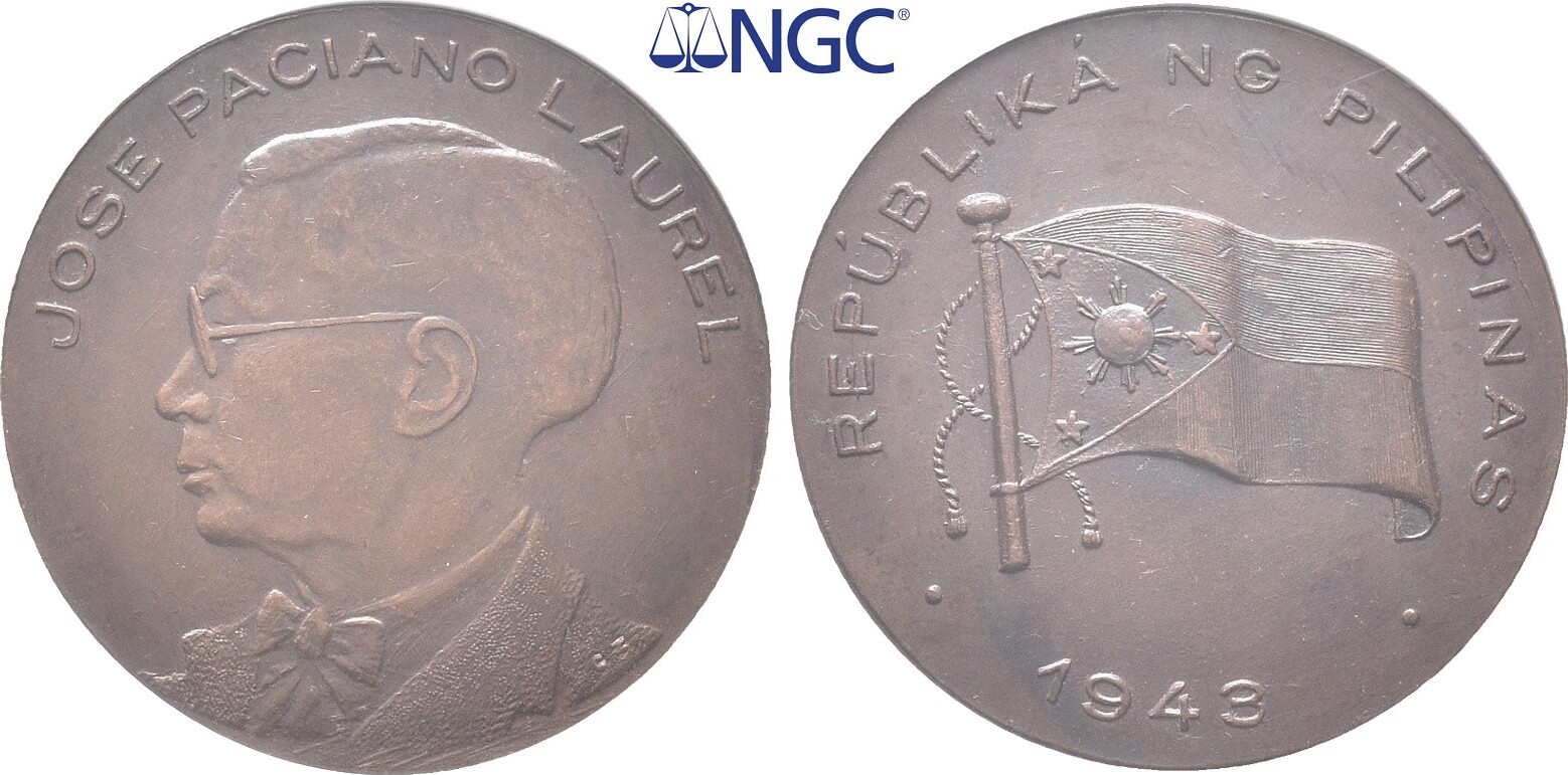 Philippinen, unter japanischer Besatzung, Bronzemedaille 1943. Von C ...