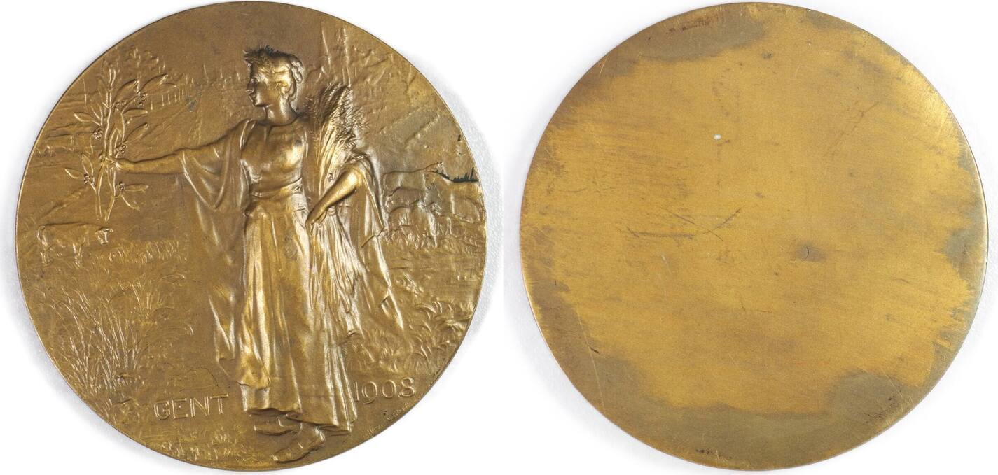 Belgium / Ghent Historical medal 1908 25th Anniversary of the Reign of ...