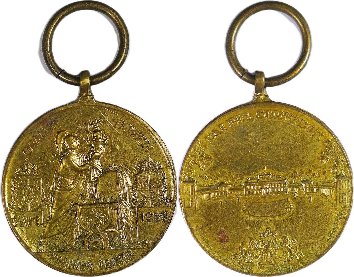 Netherlands Historical medal Birth of Princess Irene, 1939 – Soestdijk ...