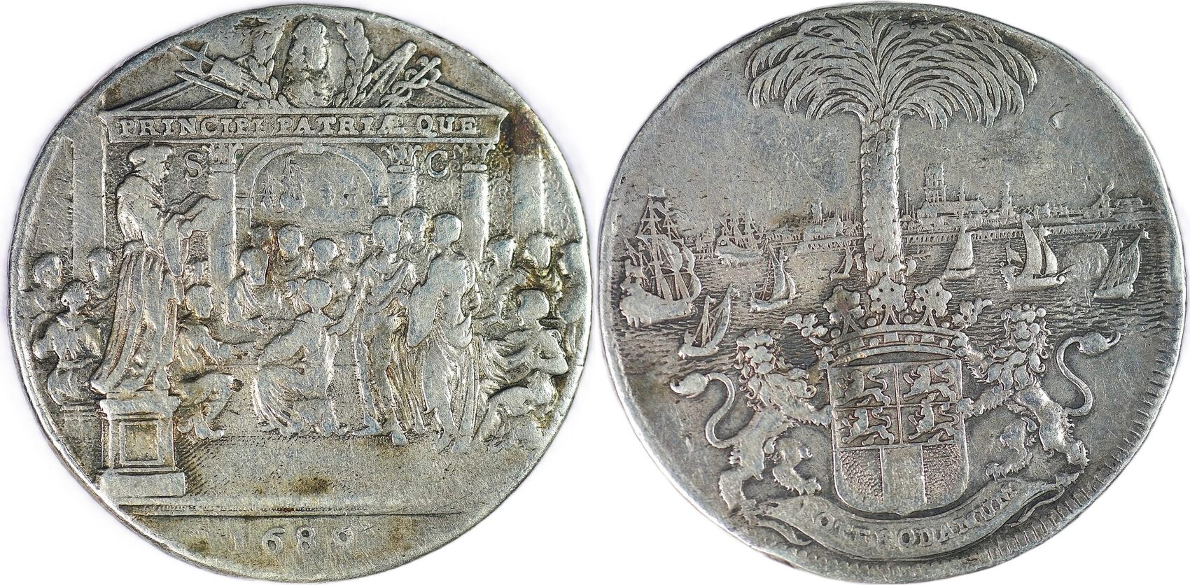 Netherlands Historical medal 1689 Coronation of Stadtholder William III ...