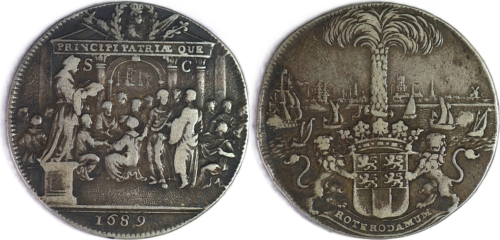 Netherlands Historical medal 1689 Coronation of Stadtholder William III ...