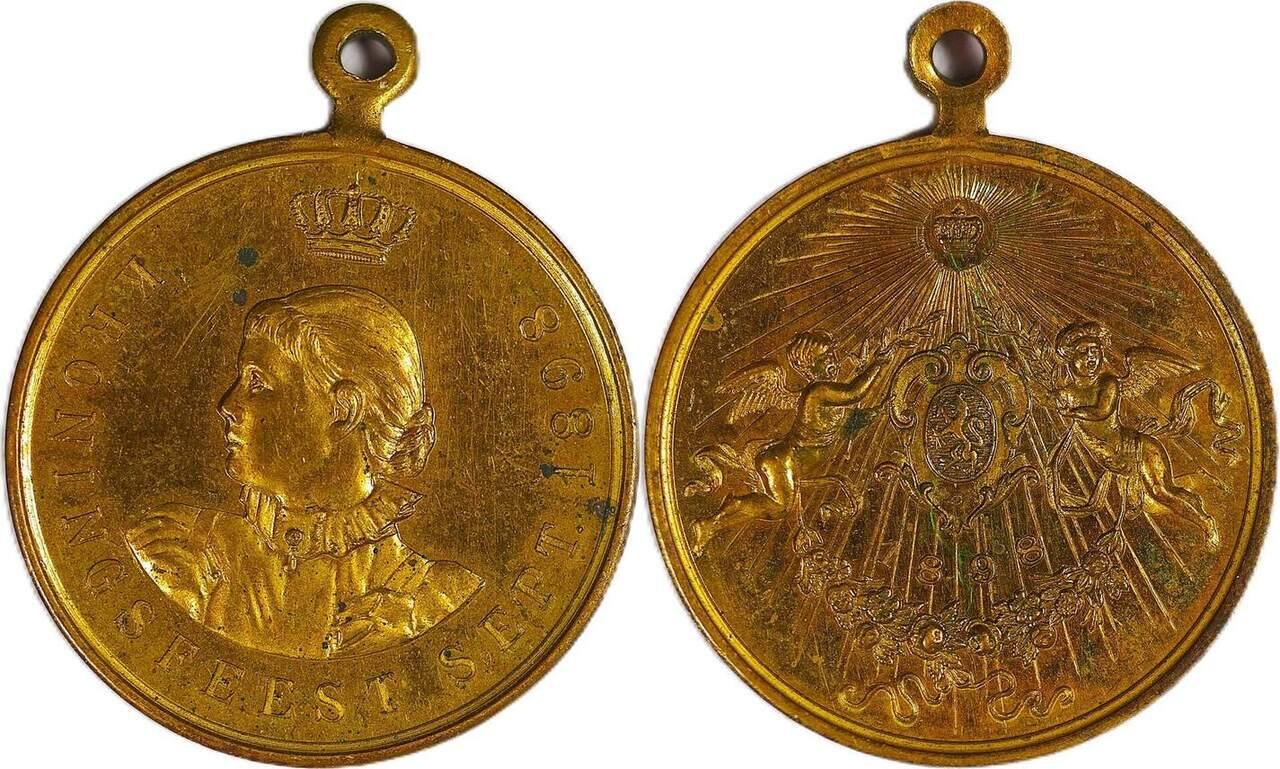 Netherlands Historical medal 1898 Wilhelmina - Commemoration of the ...