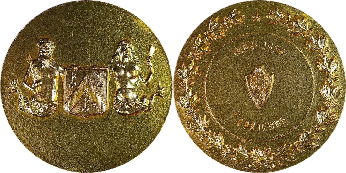 Belgium Historical medal 1974 10th Anniversary of JCI Ostend aUNC | MA ...