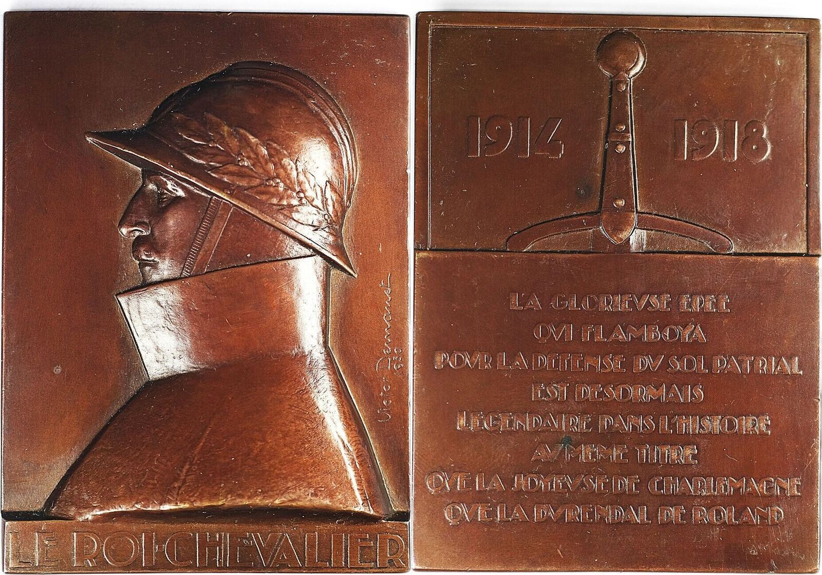 Belgium Historical medal 1930 Albert I – “Le Roi Chevalier” (1914–1918 ...