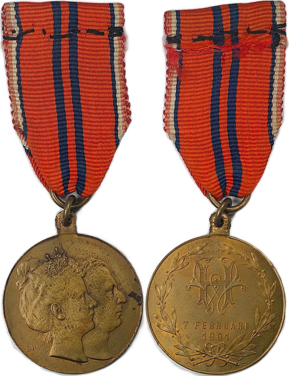 Netherlands Historical medal 1901 Marriage of Queen Wilhelmina - Prince ...