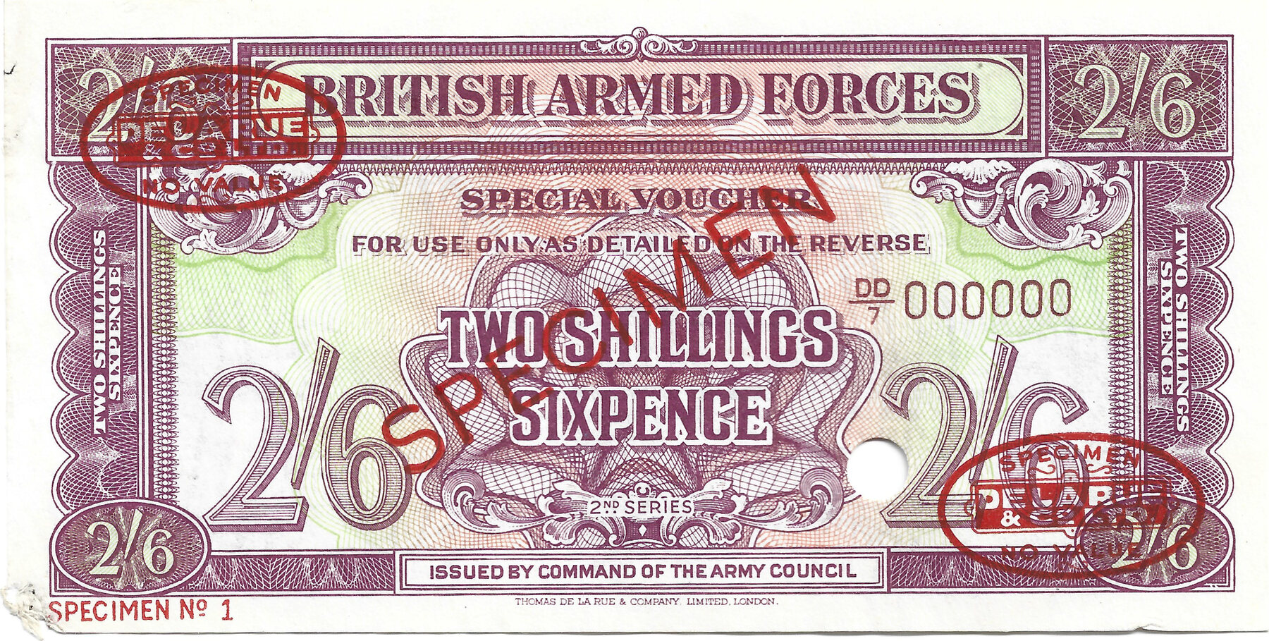 British Armed Forces 2/6 Shillings / Half Crown 1961 Operation Vista ...