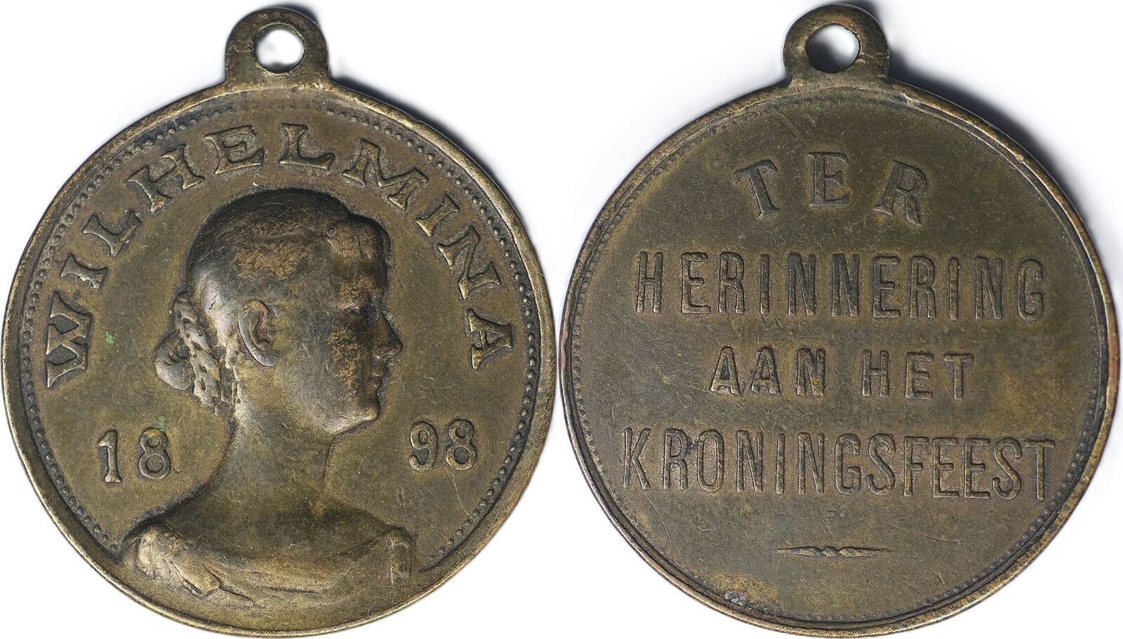 Netherlands Historical medal 1898 Wilhelmina - Commemoration of the ...