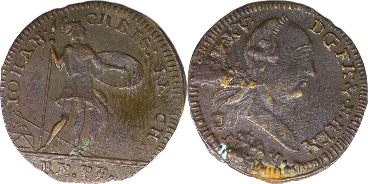France / Nuremberg Jeton 1715-1774 King Louis XV - Ancient Soldier VF ...