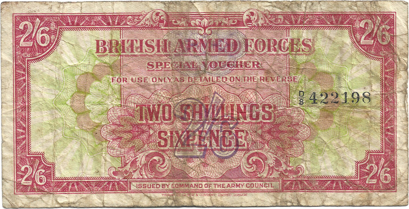 British Armed Forces 2/6 Shillings / Half Crown 1946 1st Series F+ | MA ...