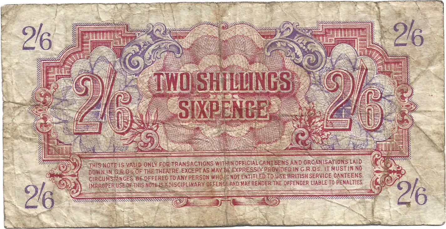 British Armed Forces 2/6 Shillings / Half Crown 1946 1st Series F+ | MA ...