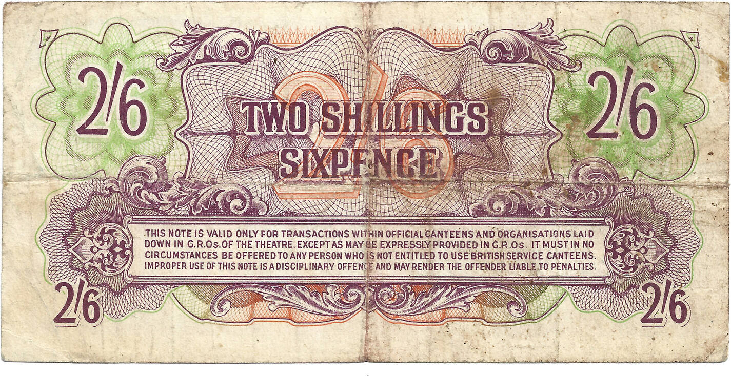 British Armed Forces 2/6 Shillings 1948 2nd Series VF | MA-Shops