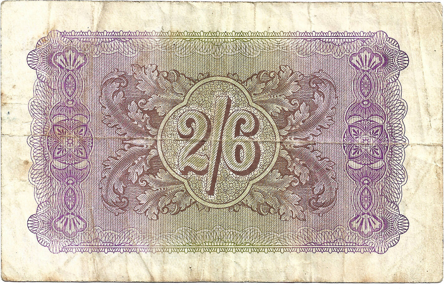 British Military Authority 2/6 Shillings / Half Crown 1944-1947 Block R ...