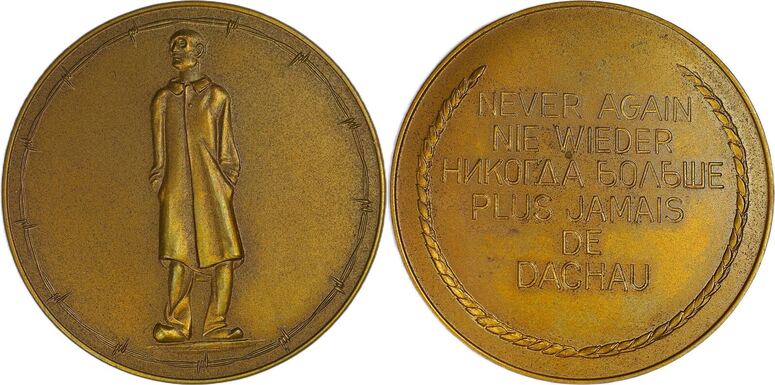Germany Historical medal N.D Dachau Concentration Camp Memorial ...