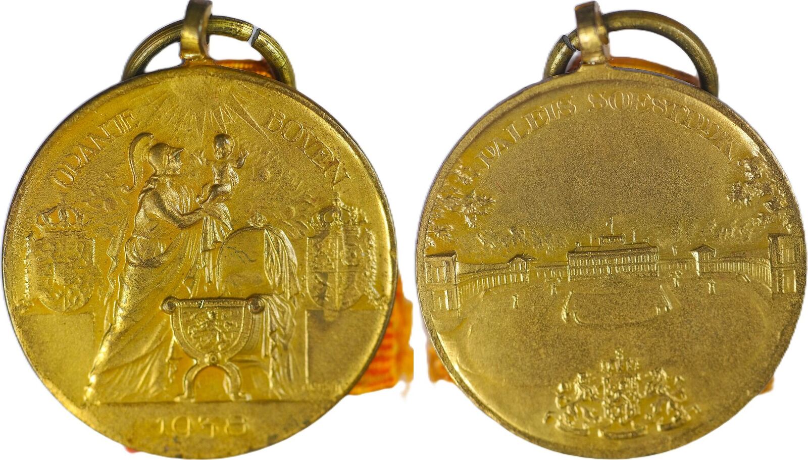 Netherlands Medal 1938 Birth of Princess Beatrix / small variant EF ...