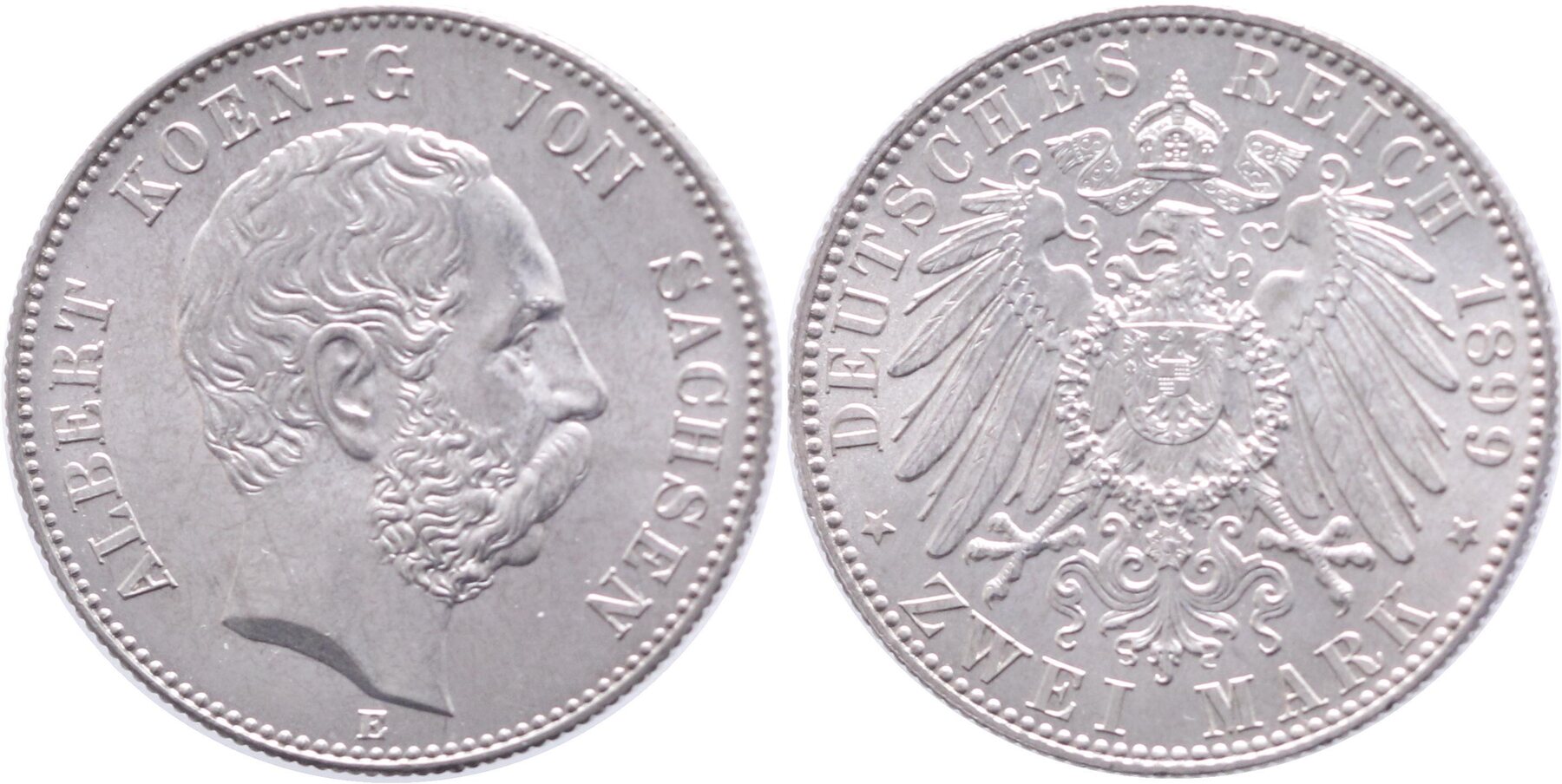 Sachsen 2 Mark 1899 E Albert 1873-1902 CH UNC | MA-Shops