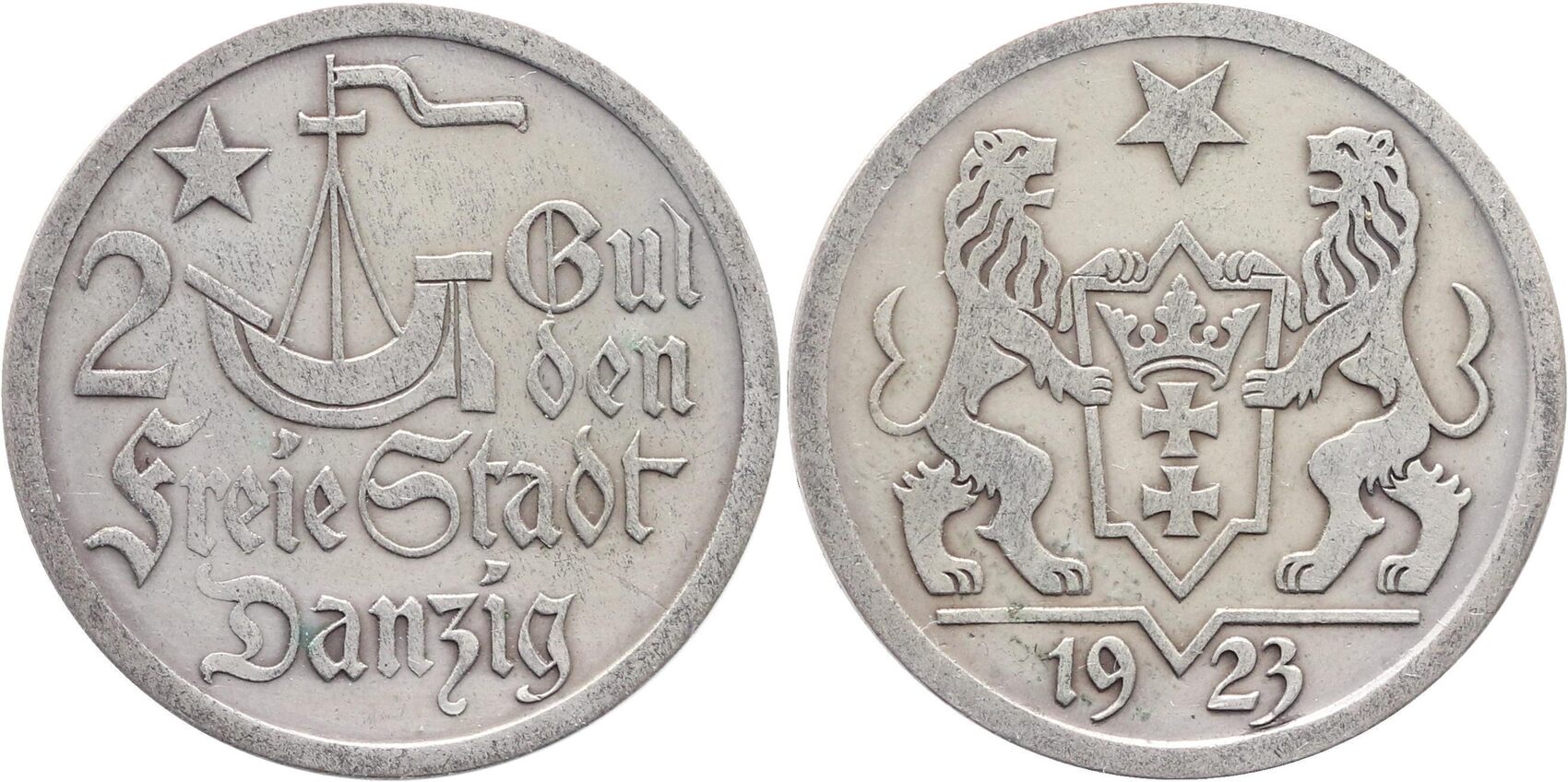 Danzig 2 Gulden 1923 EF | MA-Shops