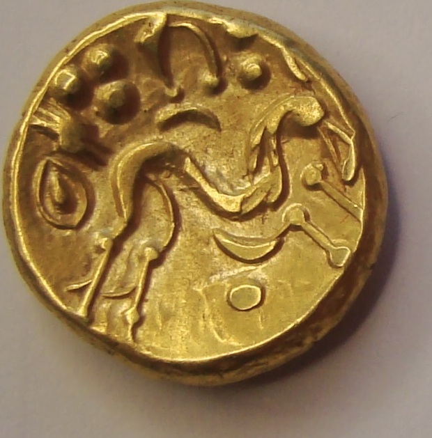 Gaule Stater Celtic, Ambiens, (Ambiani) Statère uniface, Gold (EL). 60 ...