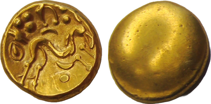 Gaule Stater Celtic, Ambiens, (Ambiani) Statère uniface, Gold (EL). 60 ...