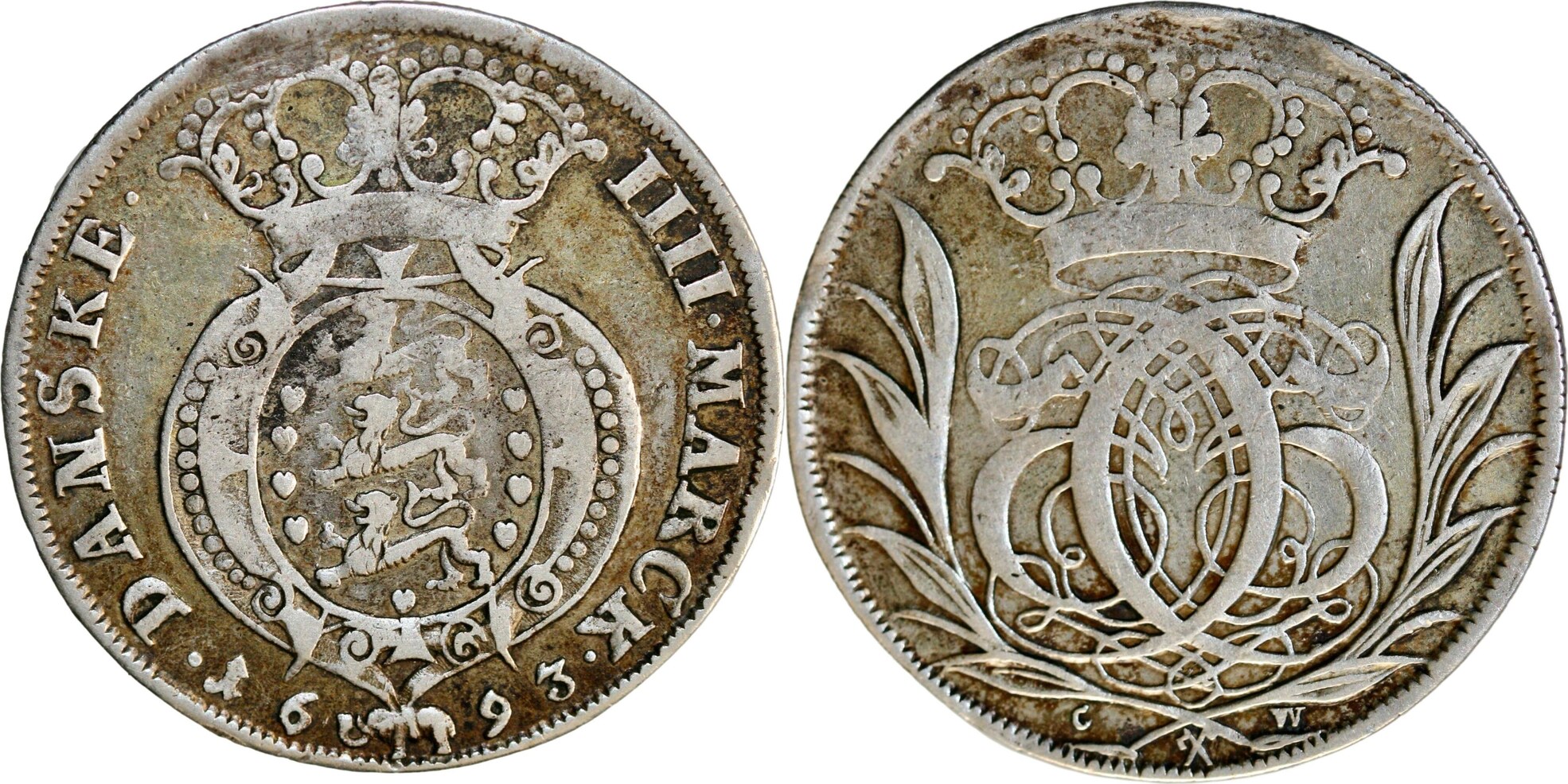 4 mark 1693 Denmark | MA-Shops