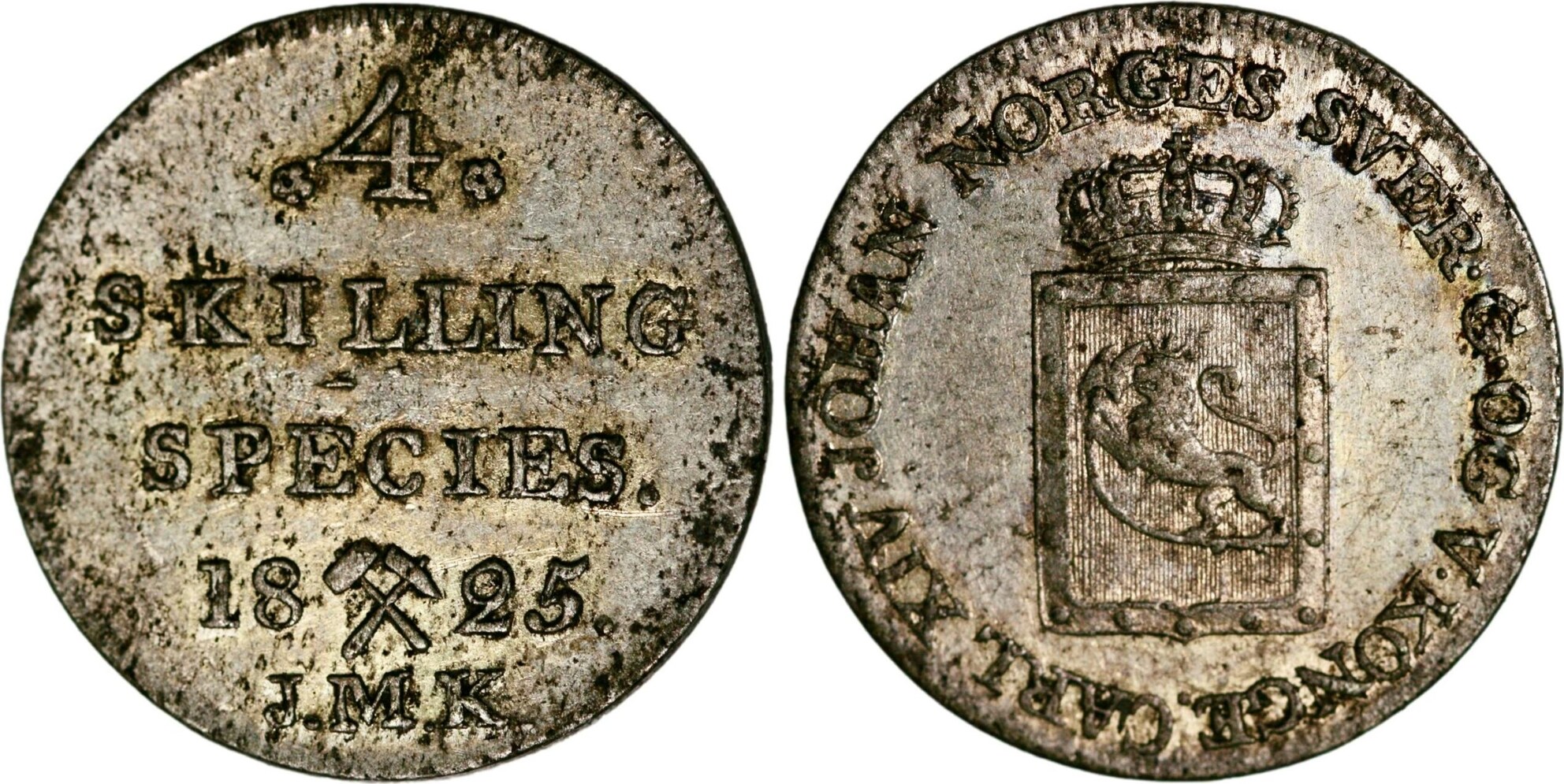 4 skilling 1825 Norway | MA-Shops
