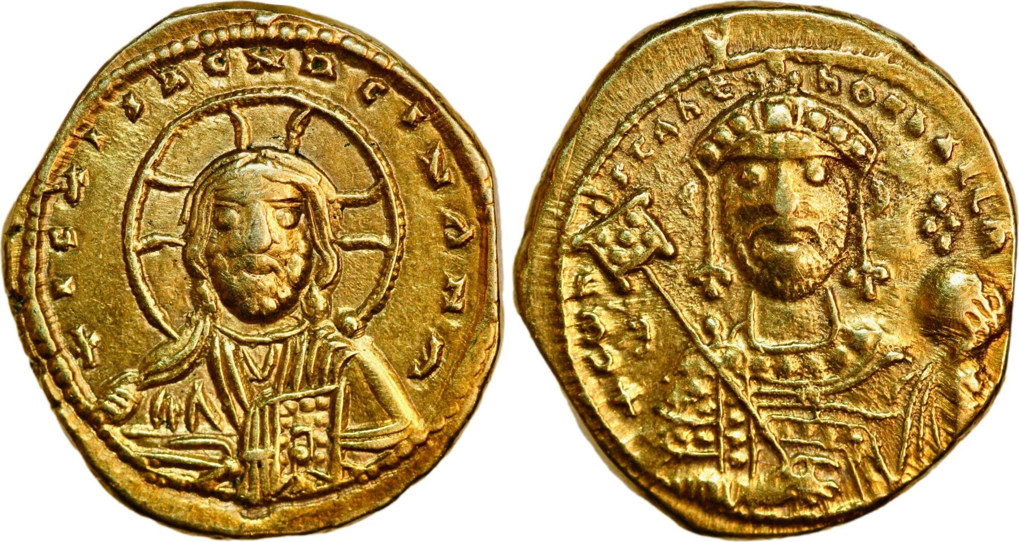 1042-1055 AD Tetarteron (gold!) from Emperor Constantine IX Monomachus ...