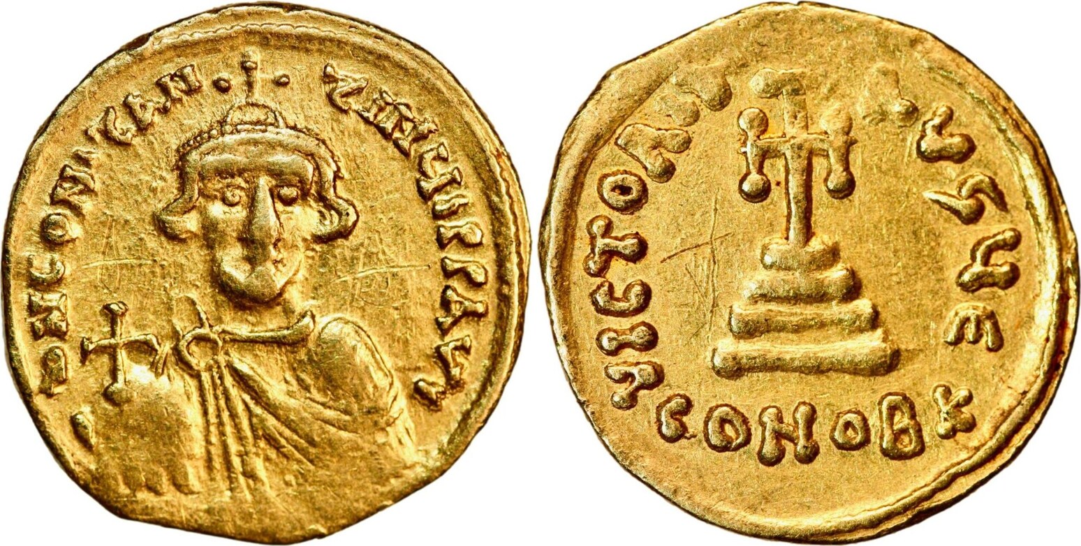Solidus (gold!) from Emperor Constans II ( 642-647 AD) | MA-Shops