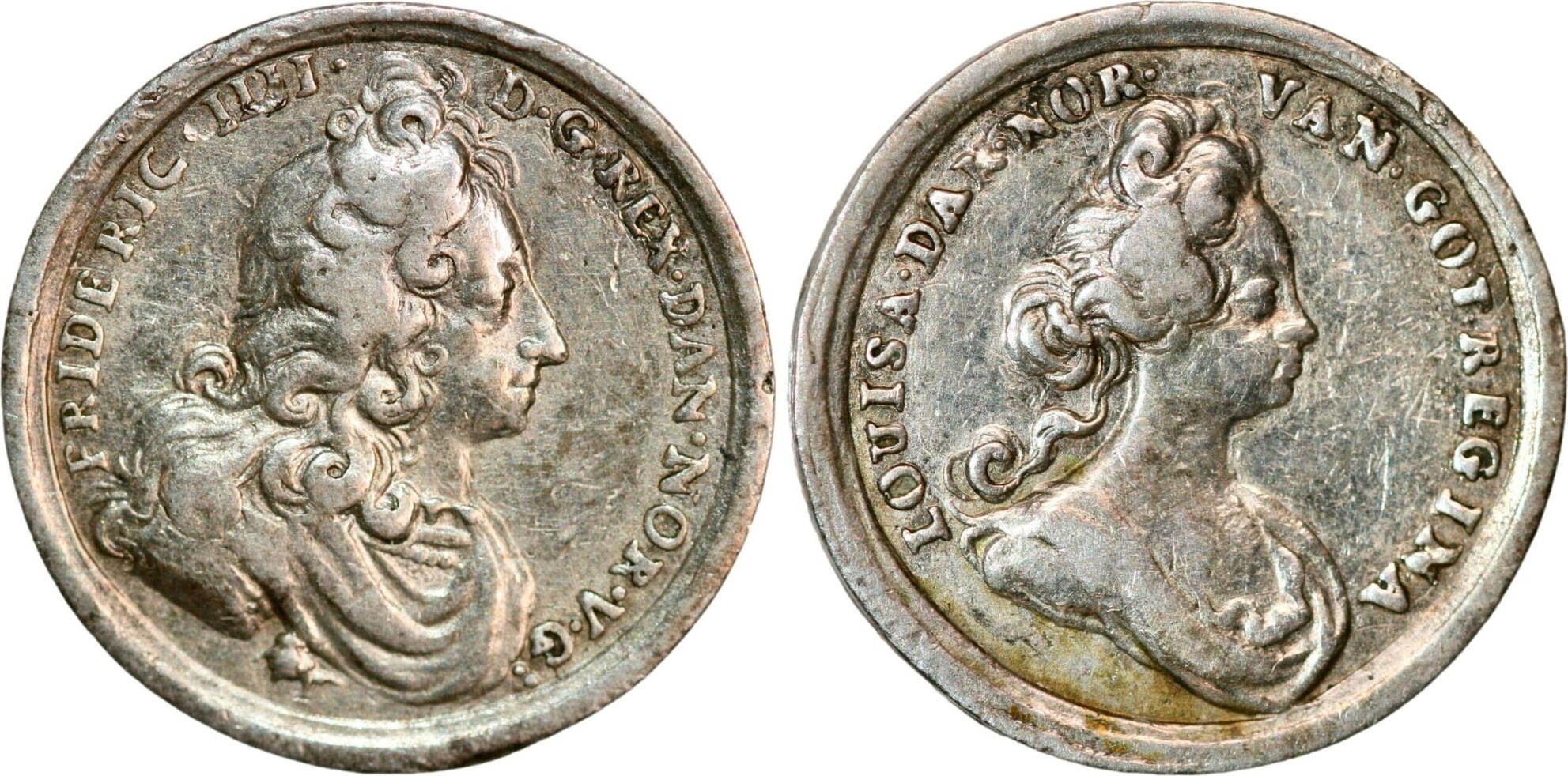 ducat Denmark / Norway silver test coin 1699-1730 | MA-Shops