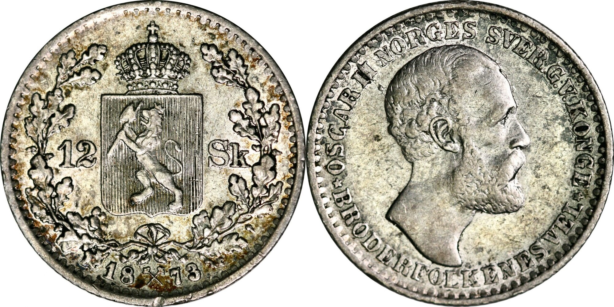 12 skilling 1873 Norway | MA-Shops