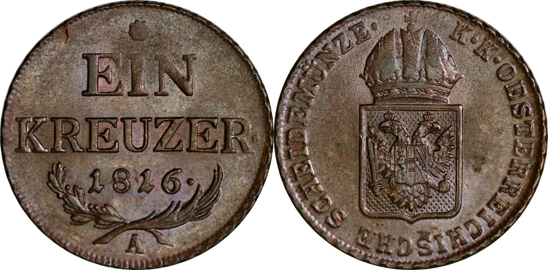 Preussen, Germany & Austria 1 kreuzer 1816 Austria | MA-Shops