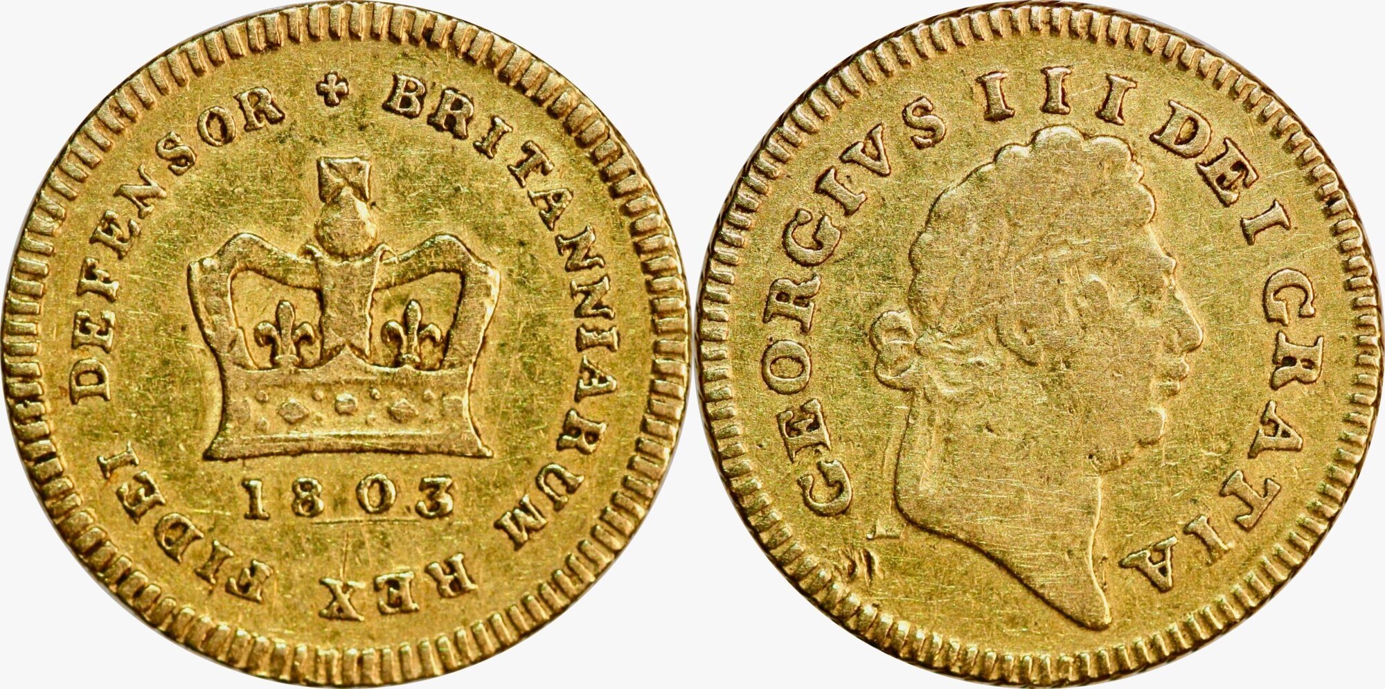 1803 Great Britain, 1/3 guinea (gold!) | MA-Shops