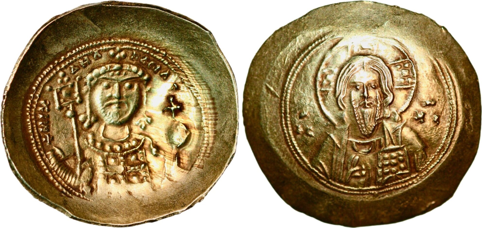 Histamenon nomisma (gold!) from Emperor Michael VII Ducas (1071–1078 AD ...