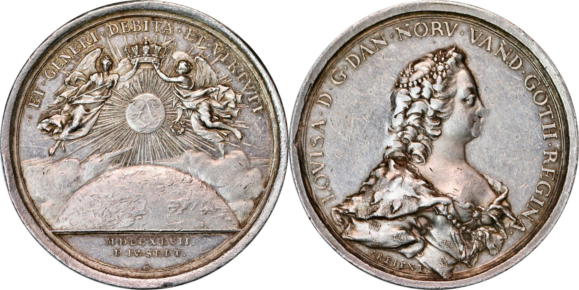 1747 Denmark, The Anointing of Queen Louise | MA-Shops