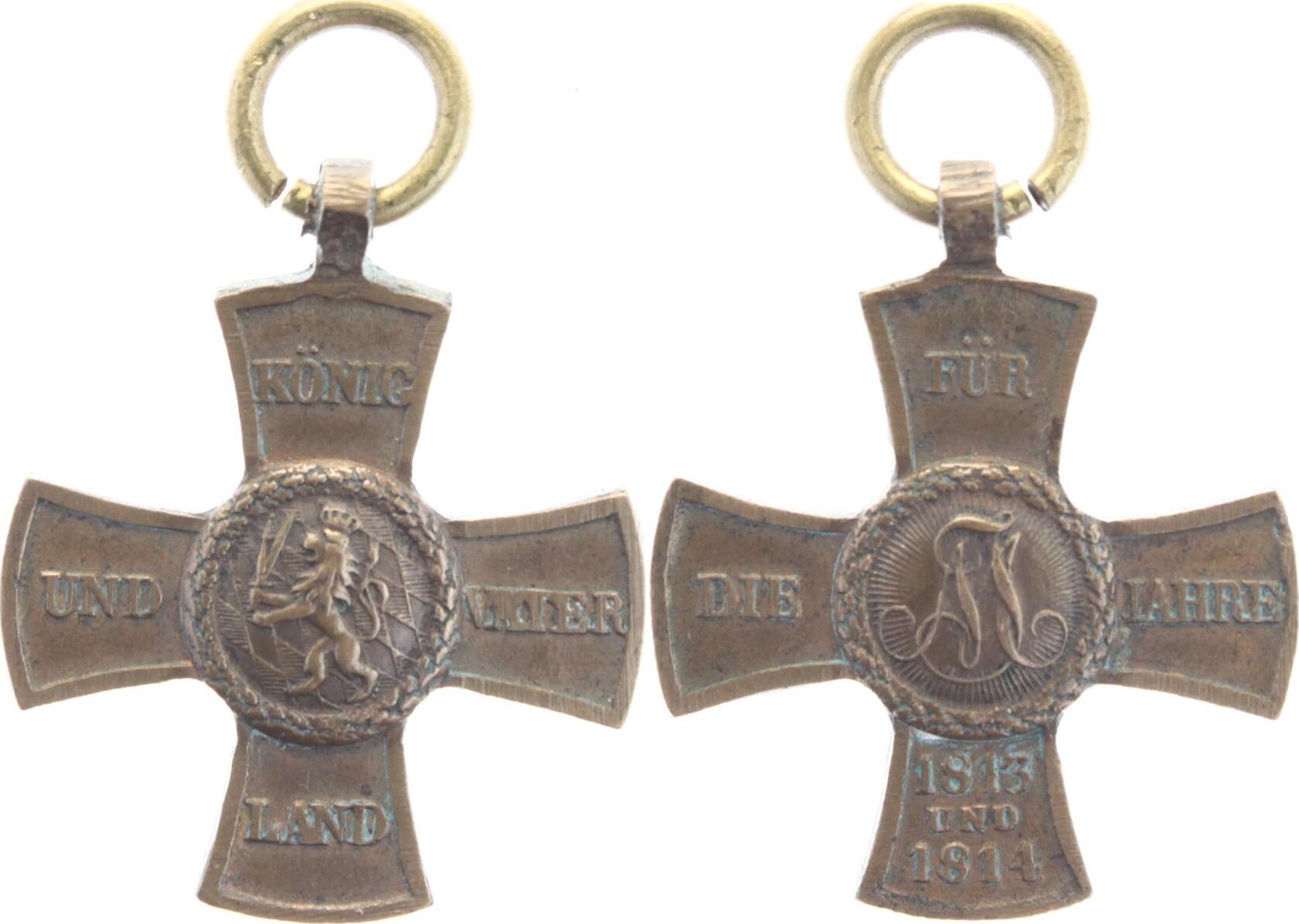 Bayern Militär-Denk- u. Erinnerungszeichen für Offiziere u ...