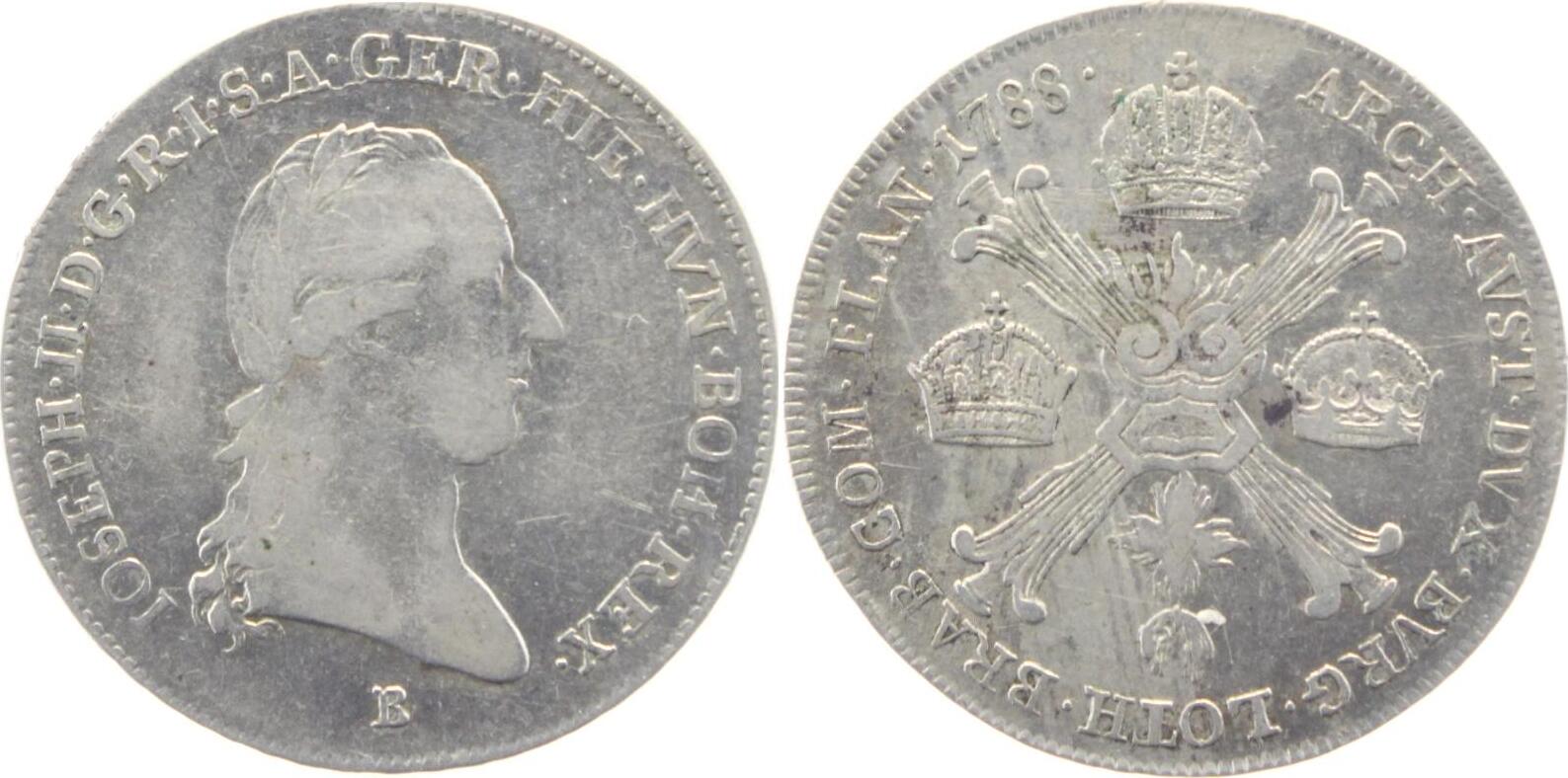 1/4 Kronen-Taler 1788 B Joseph II., Mitregent 1765-1780, allein 1780 ...