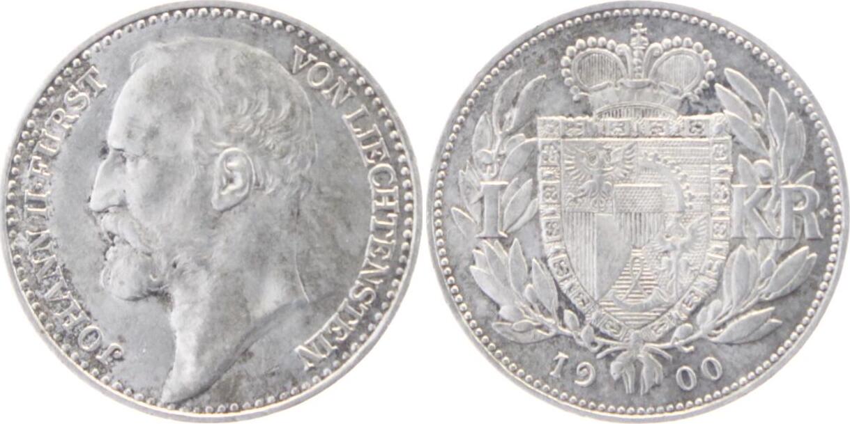 Liechtenstein Krone 1900 Johann II. 1858-1929. EF | MA-Shops