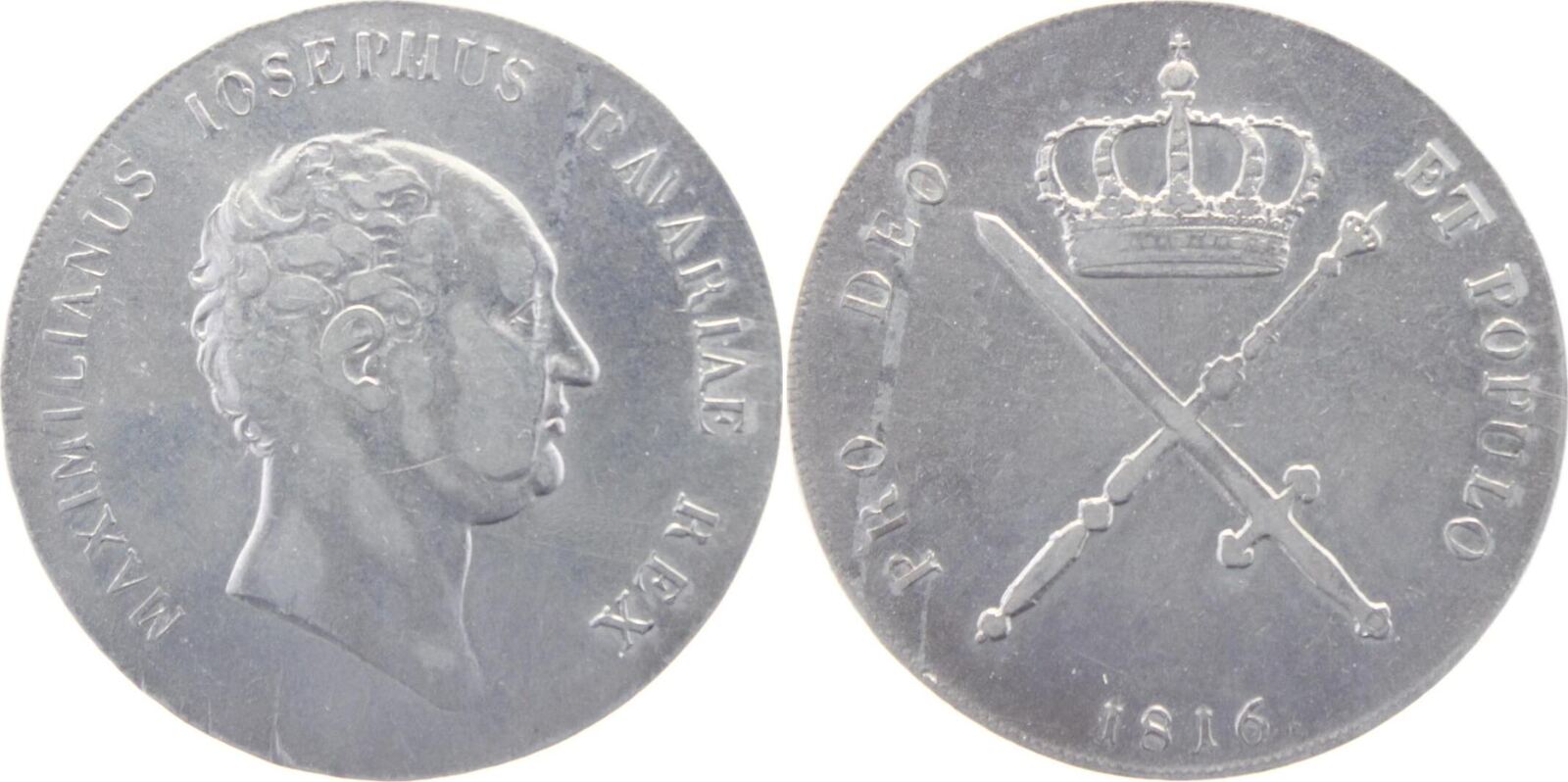 Bayern Kronen-Taler 1816 Maximilian I. Joseph (als König) 1806-1825 ...