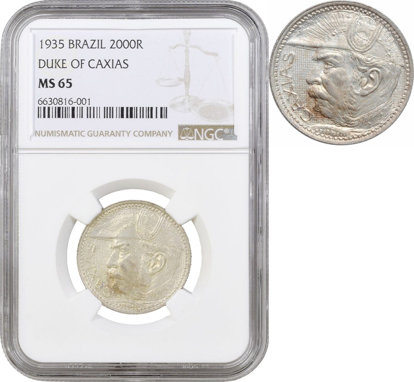 Brazil 2000 reis 1935, NGC MS65, First Republic (1889 - 1942) Brazil ...