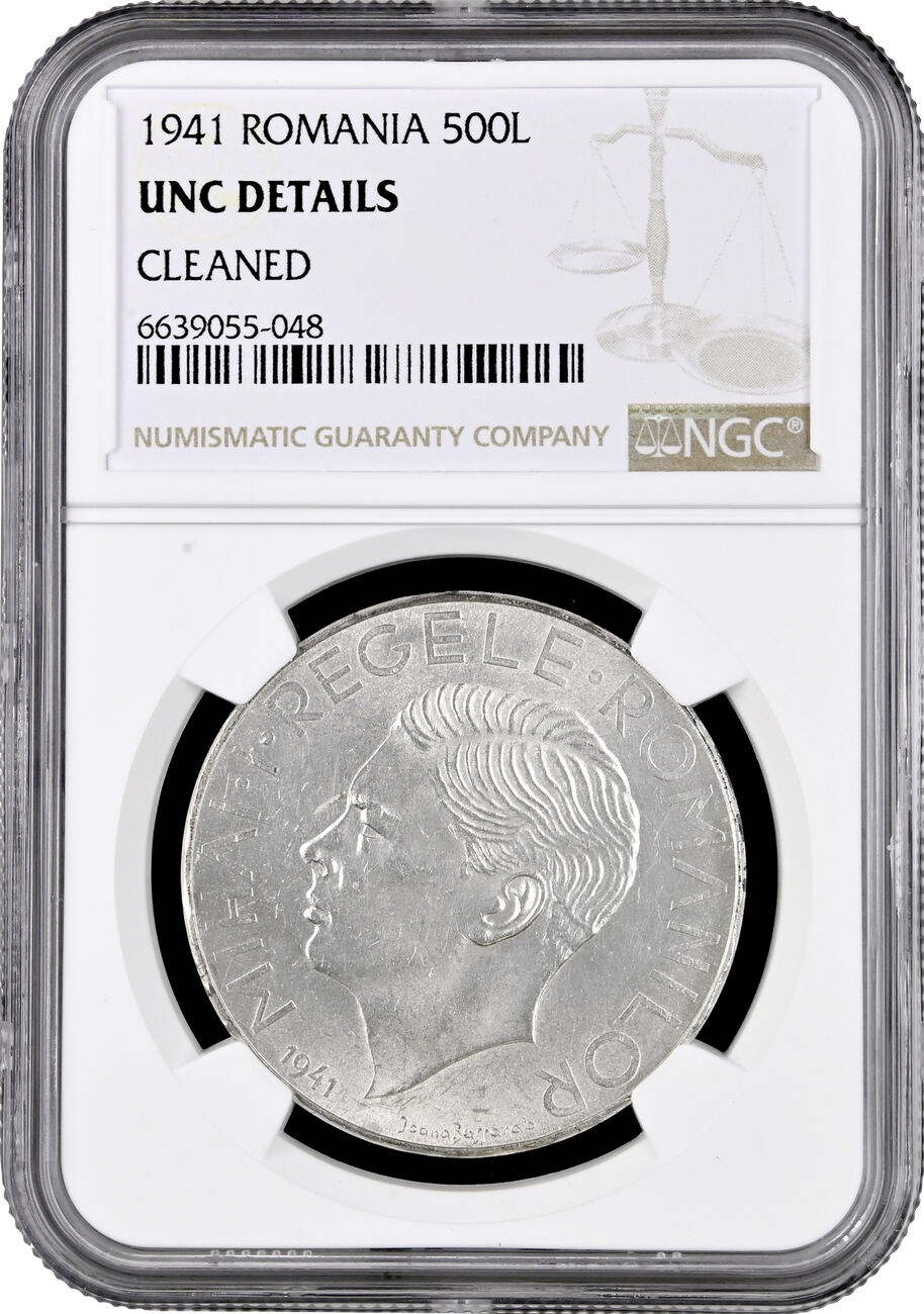 Romania 500 lei 1941, NGC UNC Details, Moldova | MA-Shops
