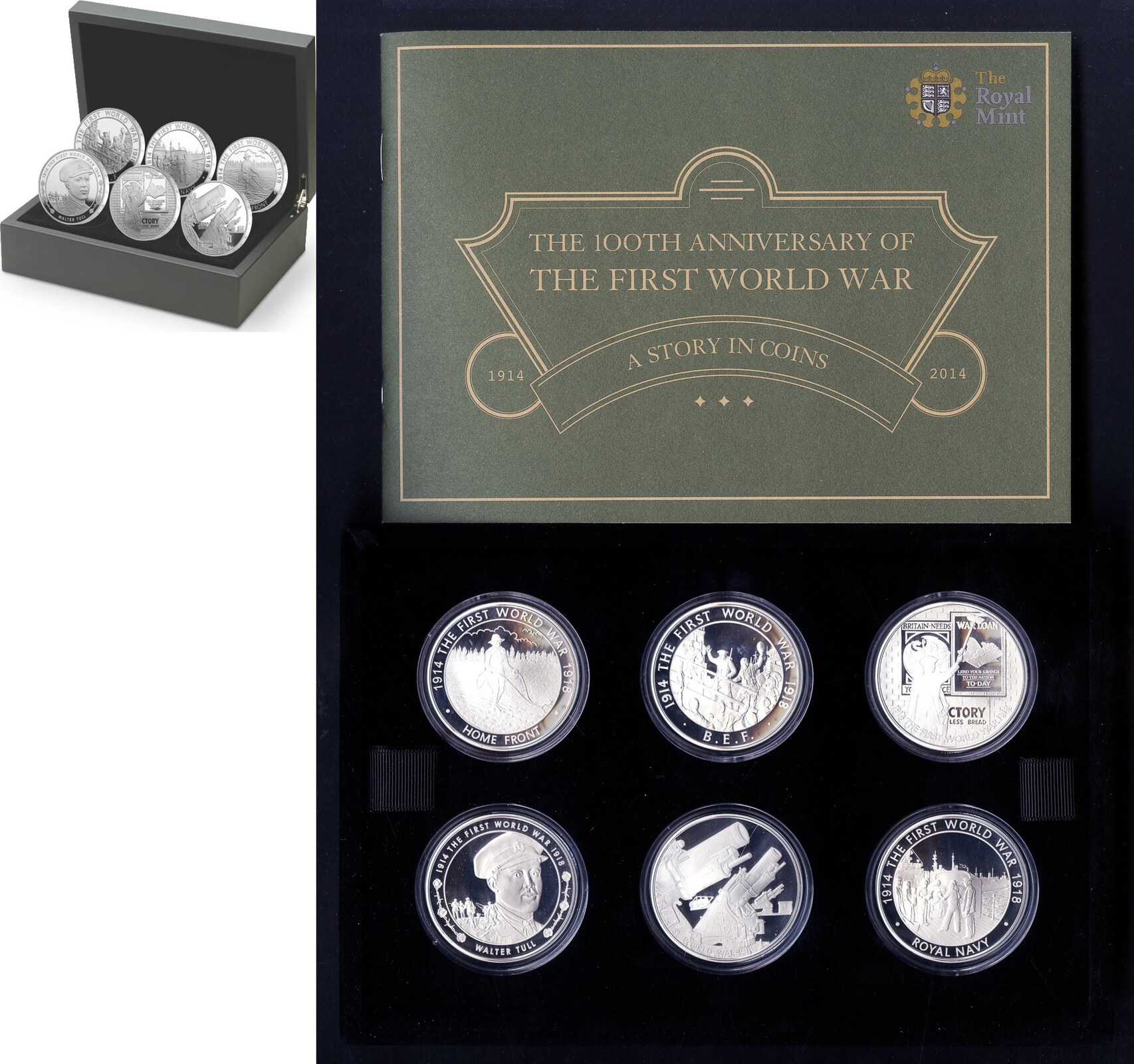 Great Britain 5 pounds 2014, PROOF SET, First World War - Outbreak | MA ...