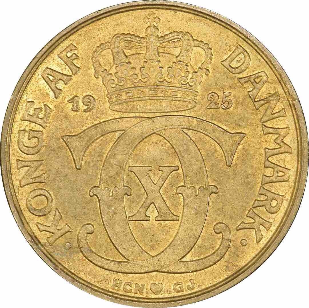 Denmark 2 kroner 1925 HCN, PCGS MS64, King Christian X (1912 - 1947 ...