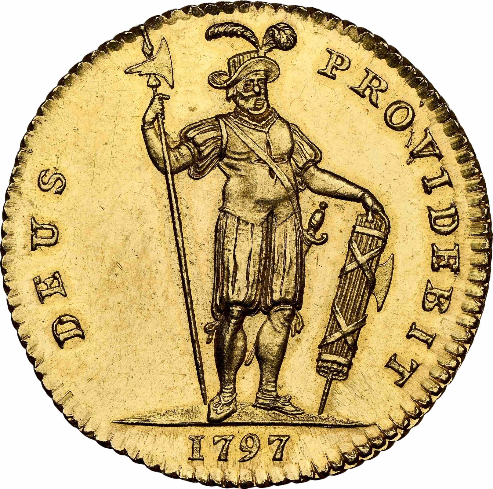 1797 Swiss Cantons 1 duplone 1797, NGC MS62, Canton of Bern (1797 ...