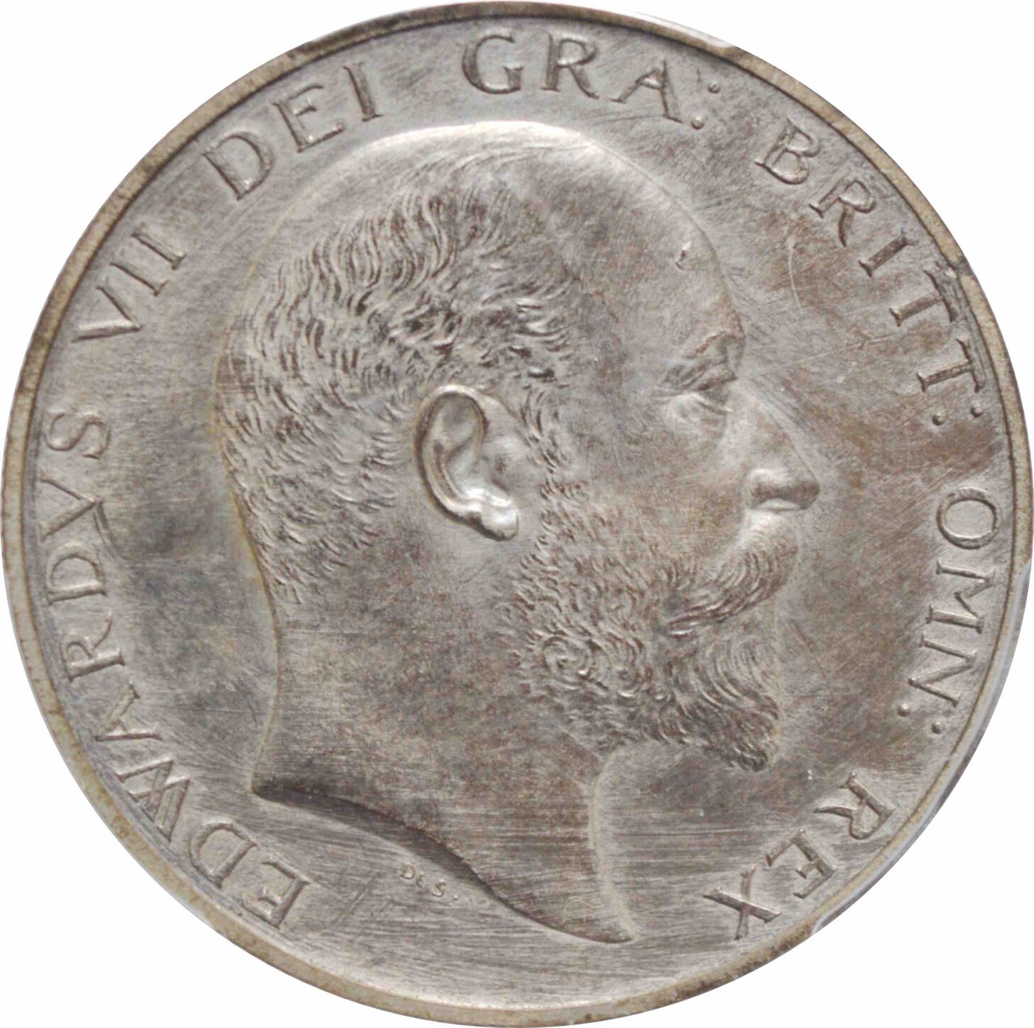 1902 Great Britain 1/2 crown 1902, PCGS PR63 MATTE, King Edward VII ...