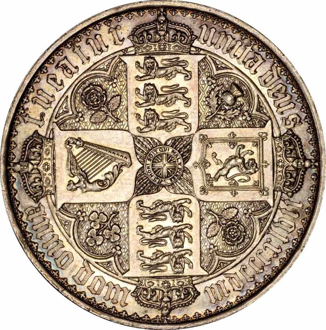 Great Britain 1 gothic crown 1847, PCGS PR58, Queen Victoria (1838 ...