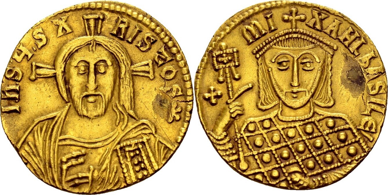 Byzantine Empire solidus 856-867 AD Michael III "the Drunkard". Very ...