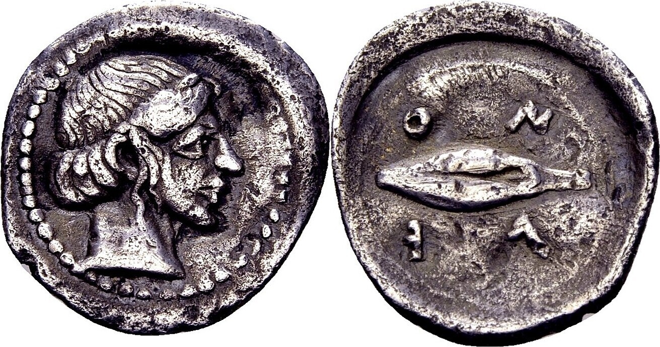 Ancient Greek litra 500 – 466 BC. Sicily, Leontinoi Very fine | MA-Shops