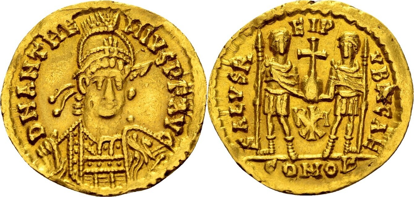 Roman Imperial solidus 468 AD. Anthemius Nearly extremely fine | MA-Shops